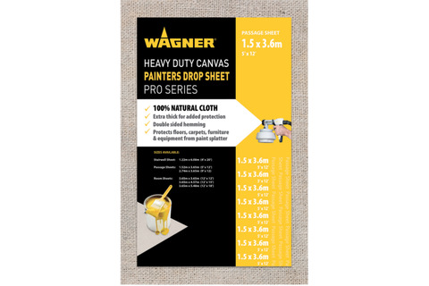 Wagner 1.5 x 3.6m Heavy Duty Canvas Drop Sheet SD-4600 | Surplus Direct ...